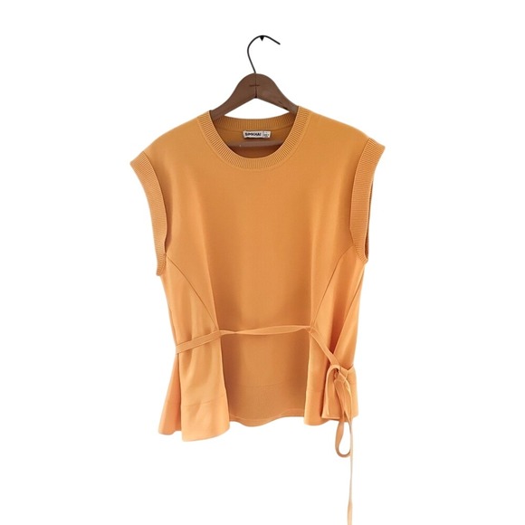 Simkhai | Tops | Simkhai Rosalia Belted Top In Gold Size L | Poshmark